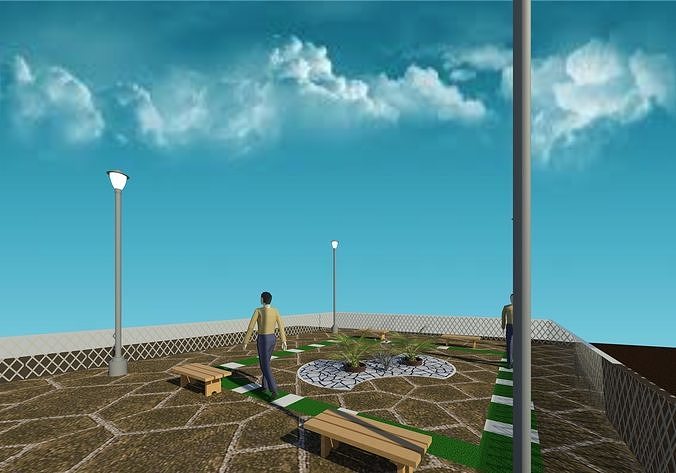Garden Design 3D model 3D printable | CGTrader