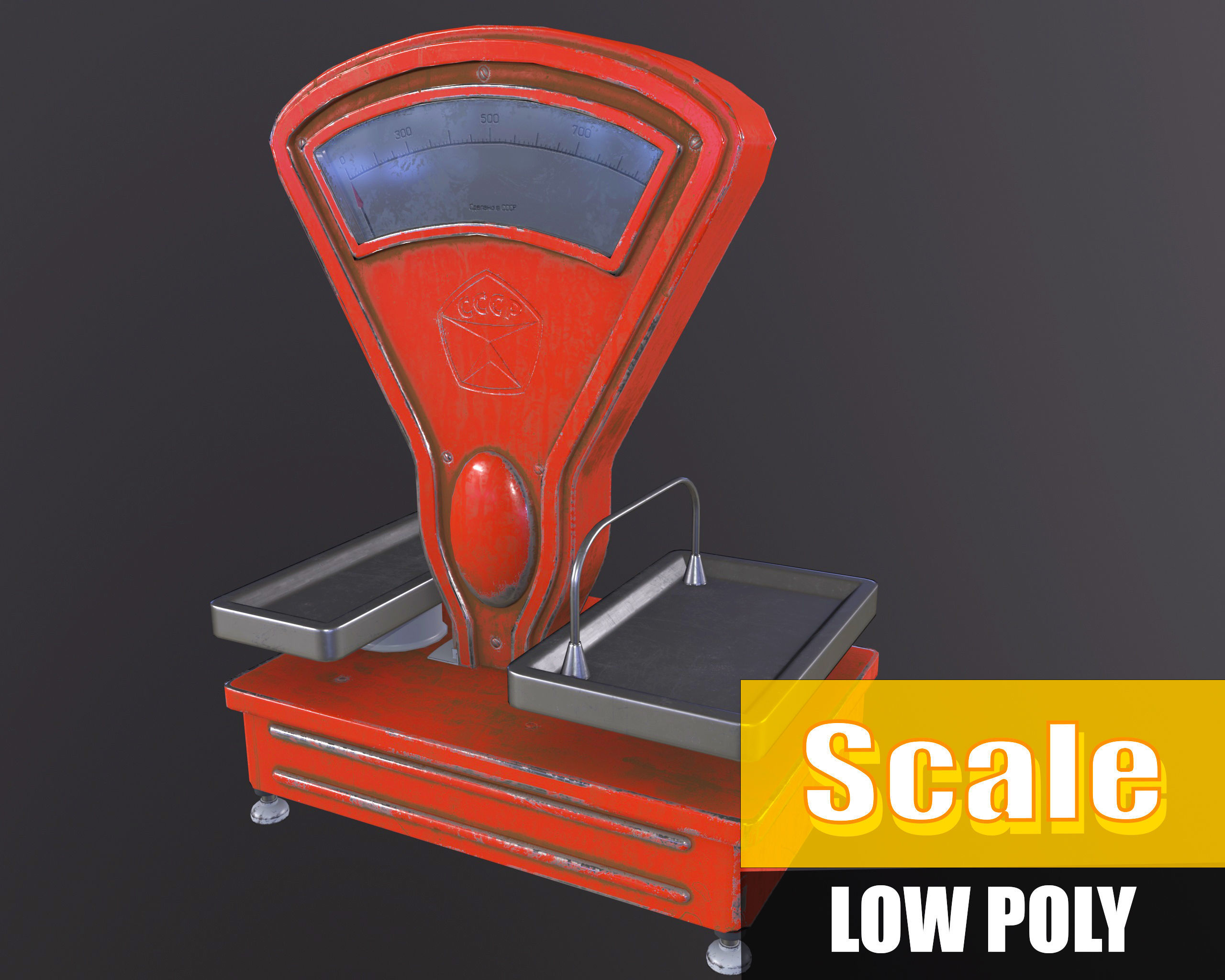 3D model 3d MODEL Weigher Scale Low Poly for Games VR / AR / low-poly ...