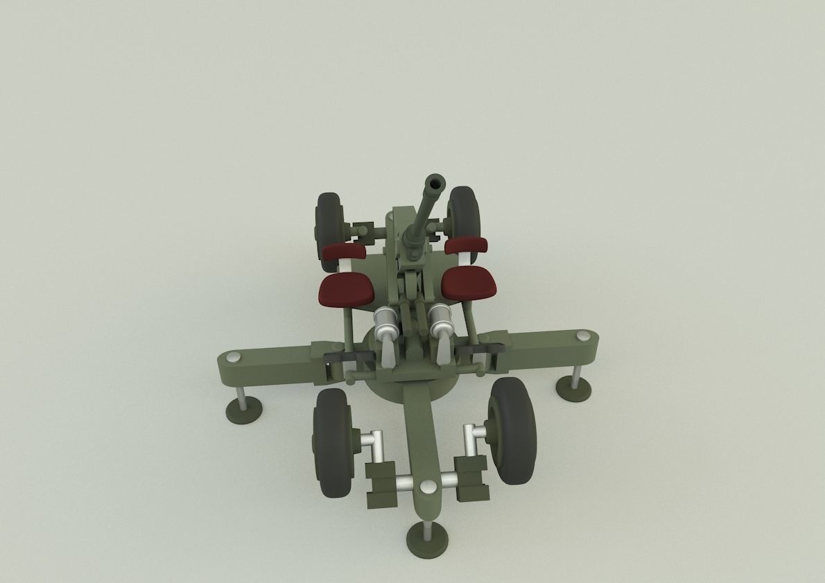 Bofors 40mm gun 3D model | CGTrader