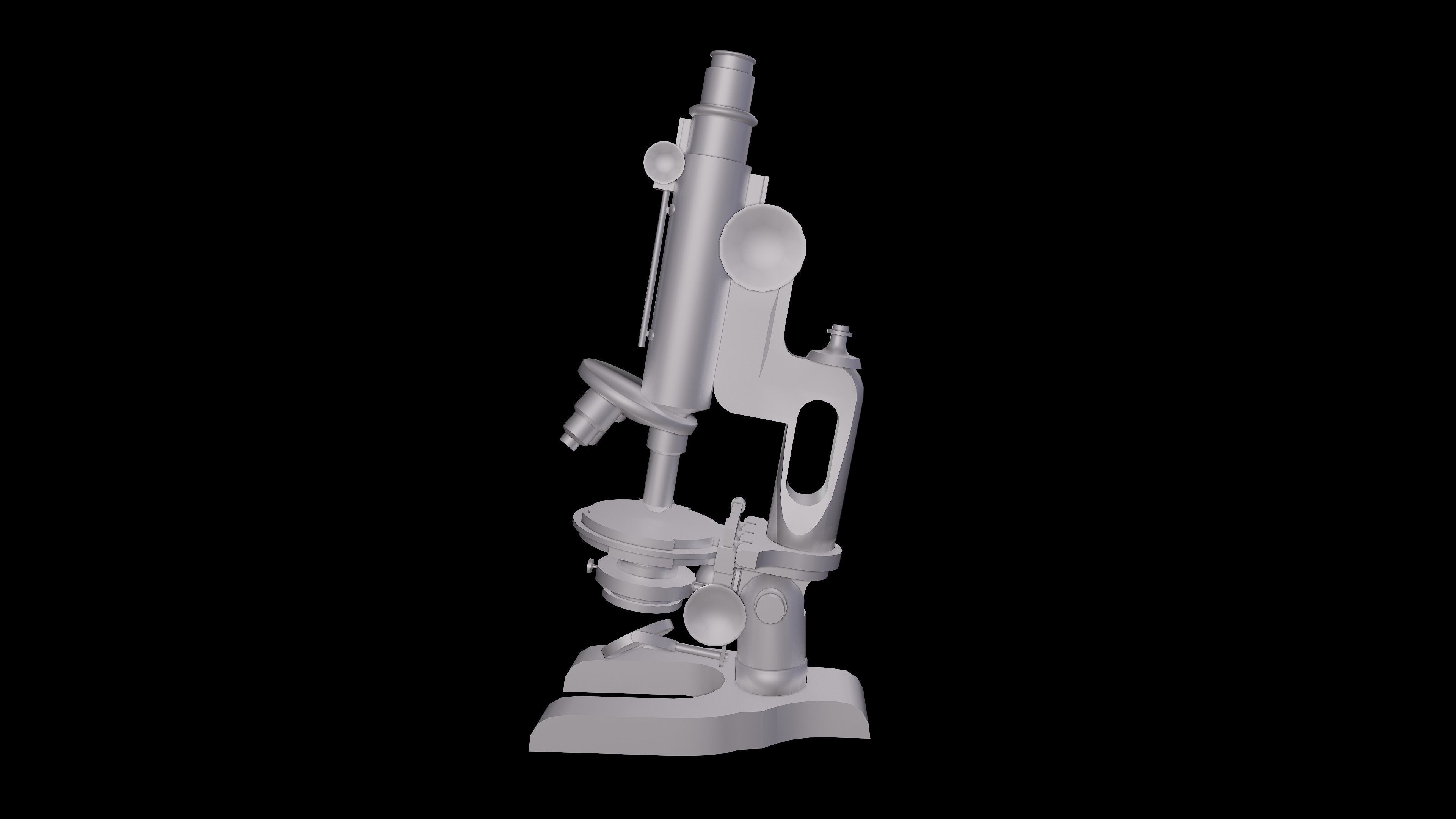 3D model Microscope VR / AR / low-poly | CGTrader