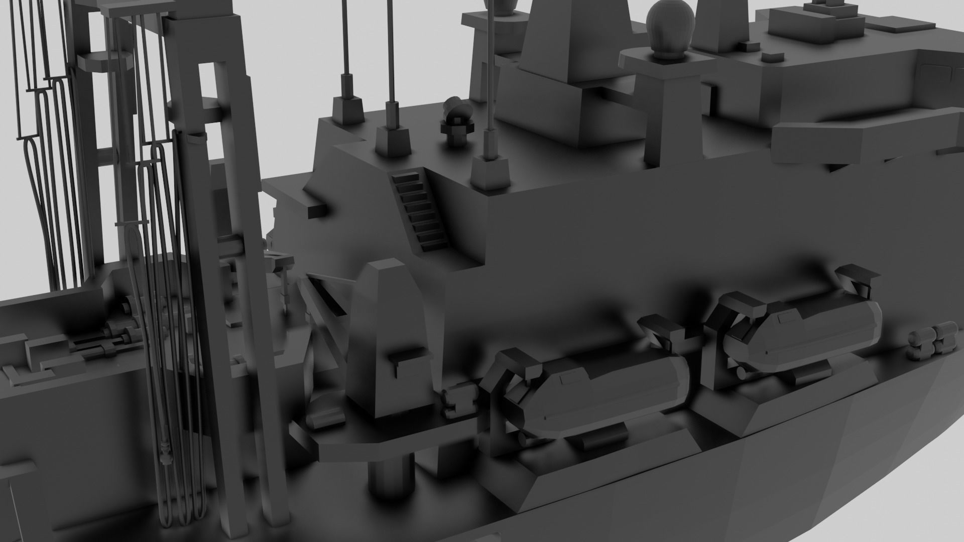 RFA Fort Victoria - Model for small scale printing 3D model 3D ...