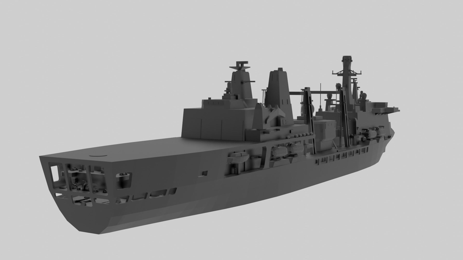 RFA Fort Victoria - Model for small scale printing 3D model 3D ...