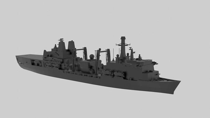 RFA Fort Victoria - Model for small scale printing 3D model 3D ...