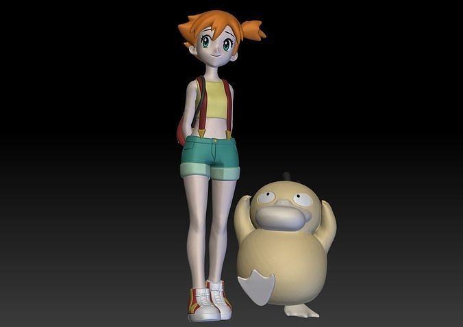 Pokemon Anime Misty 3D model 3D printable | CGTrader