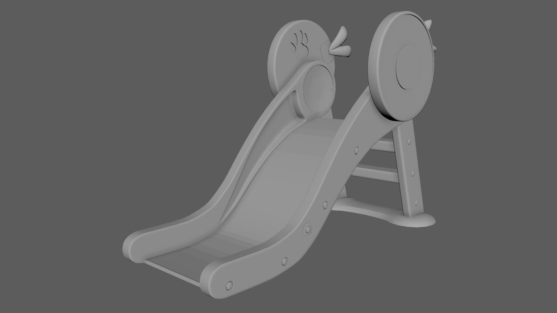 Kid Slide Playing Equipment For Children 3D model | CGTrader