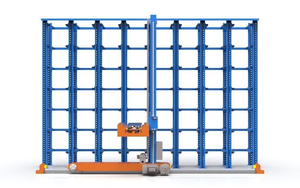 3D designed mini load AS RS rack system 3D model | CGTrader