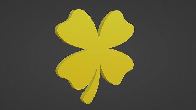 3D model Gold Clover VR / AR / low-poly | CGTrader