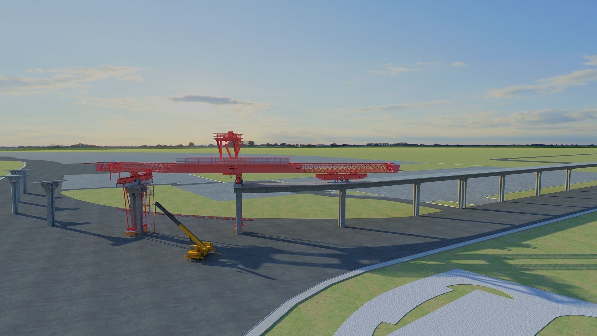 Overhead Crane 3D model | CGTrader