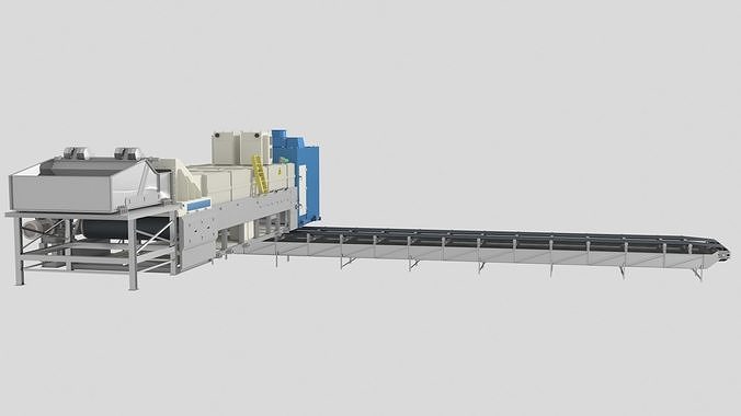 Automatic Sorting and Screening Machine 3D model | CGTrader