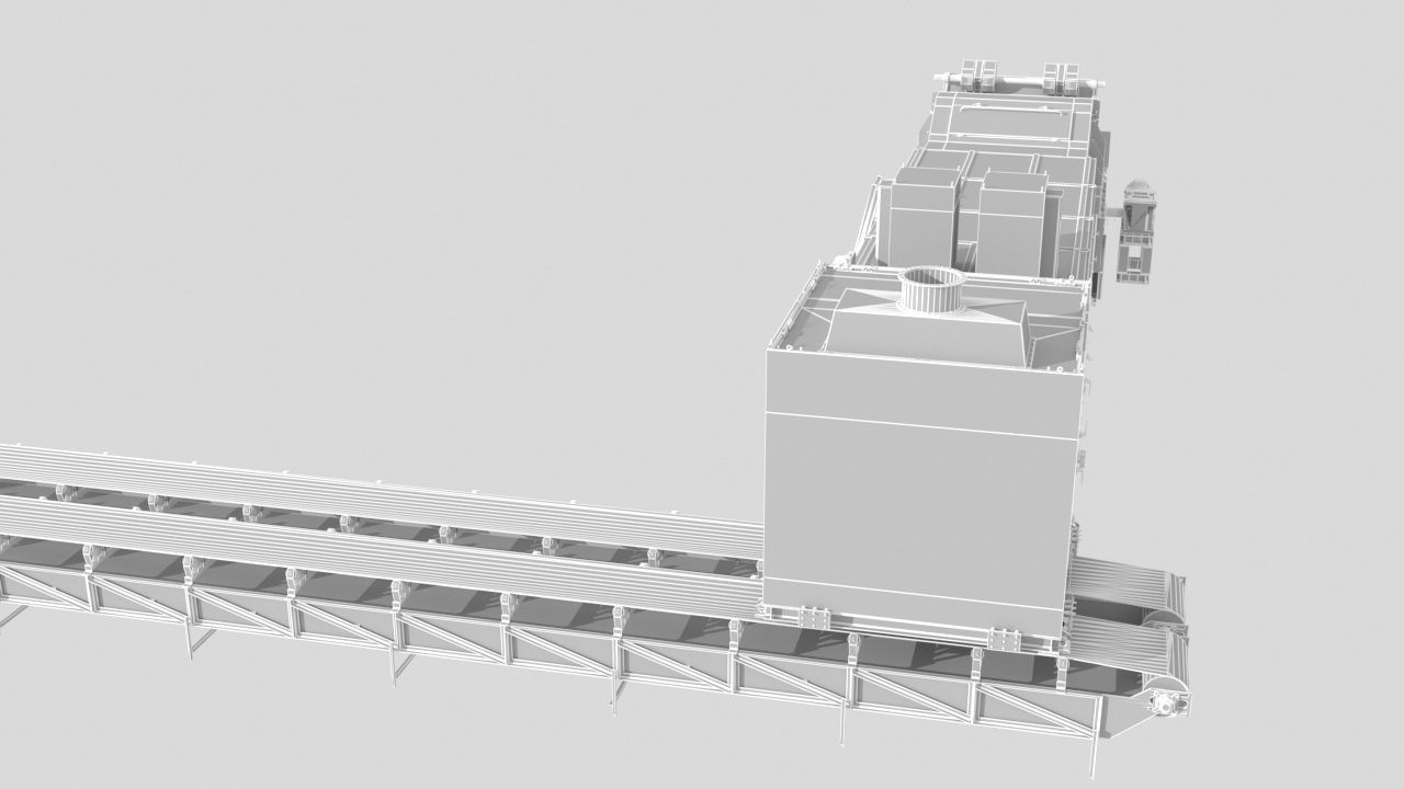 Automatic Sorting and Screening Machine 3D model | CGTrader