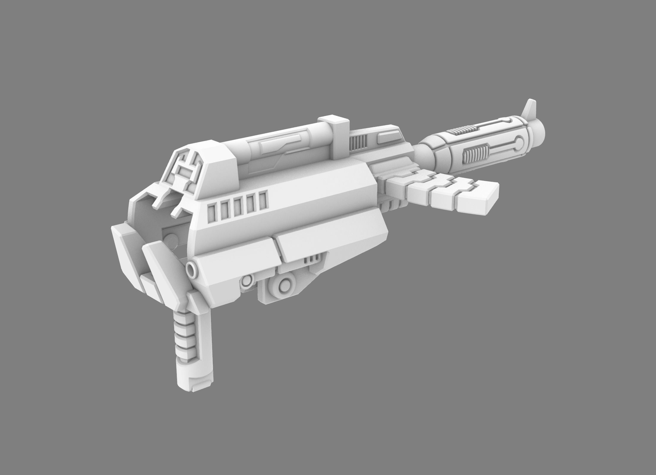 Hyperfire Fragmentator aka Photon Burst Rifle 3D model 3D printable ...