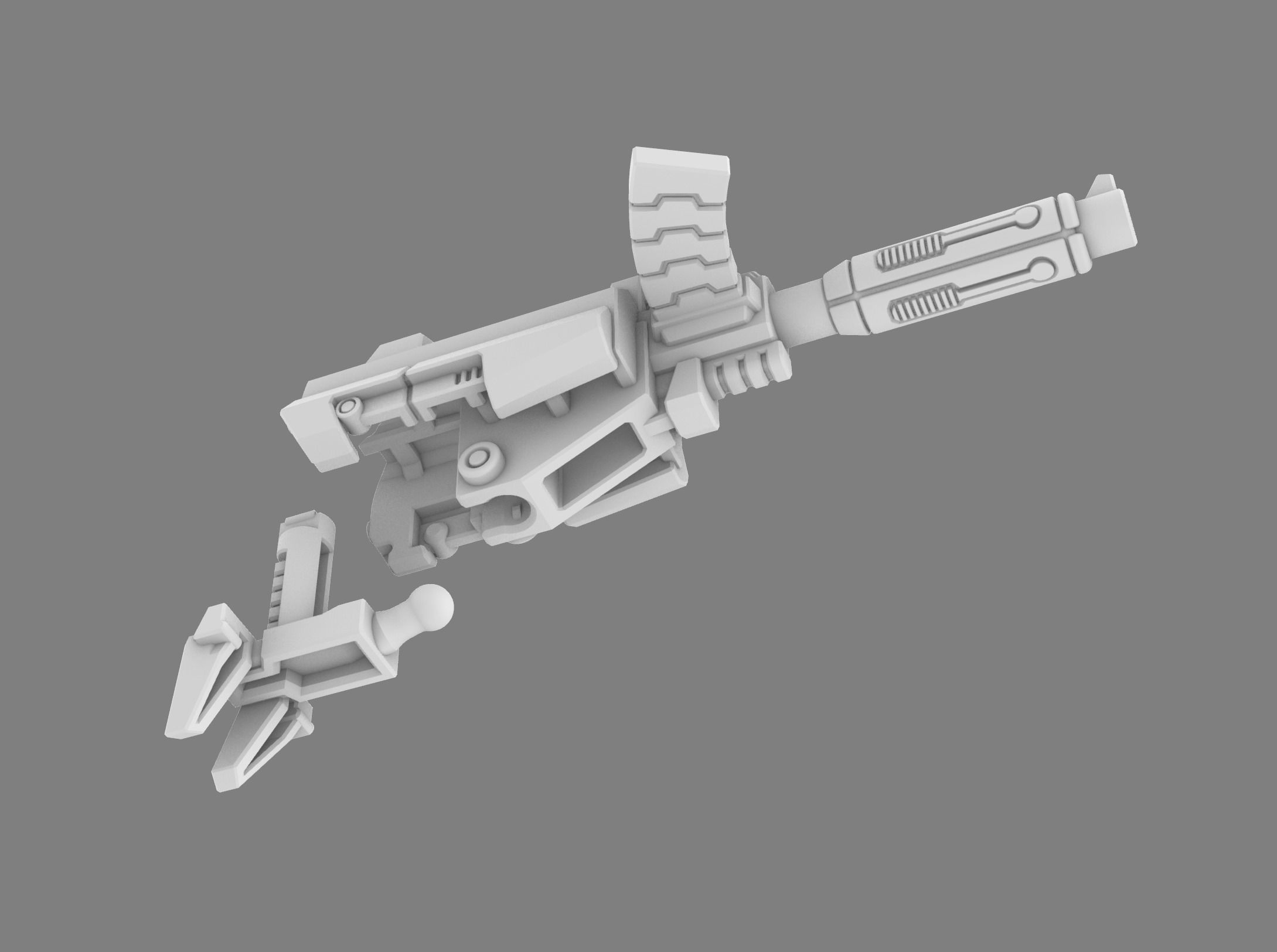 Hyperfire Fragmentator aka Photon Burst Rifle 3D model 3D printable ...