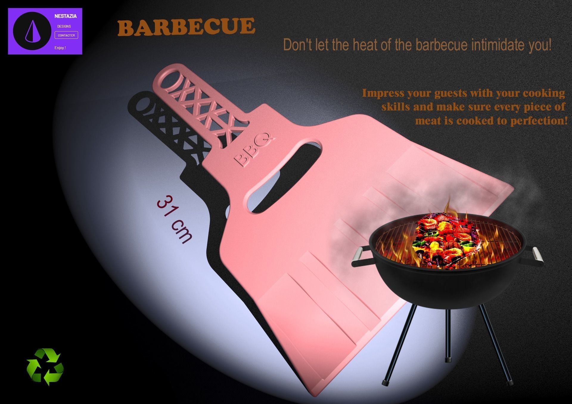 barbecue fan 3D model | CGTrader