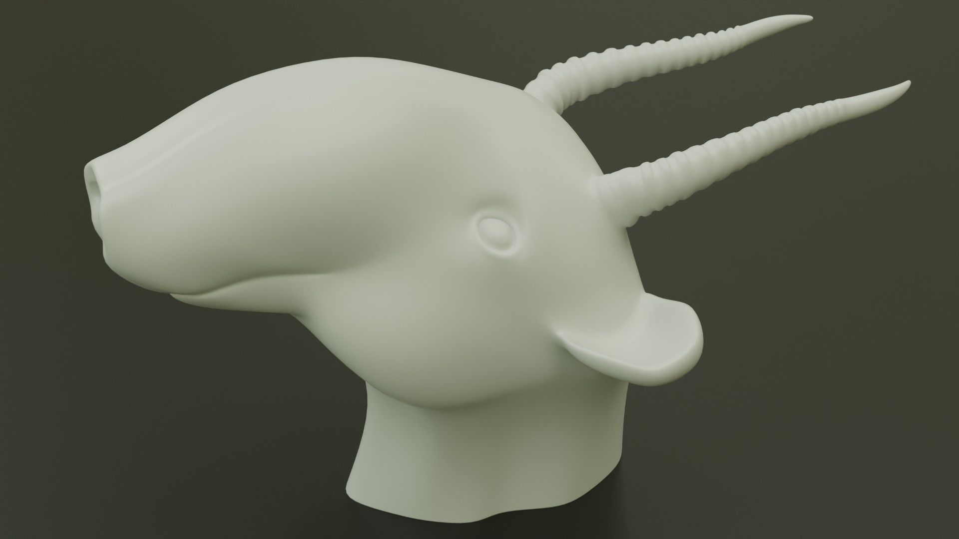 Saiga tatarica antylope Steppe suhak 3D model 3D printable | CGTrader