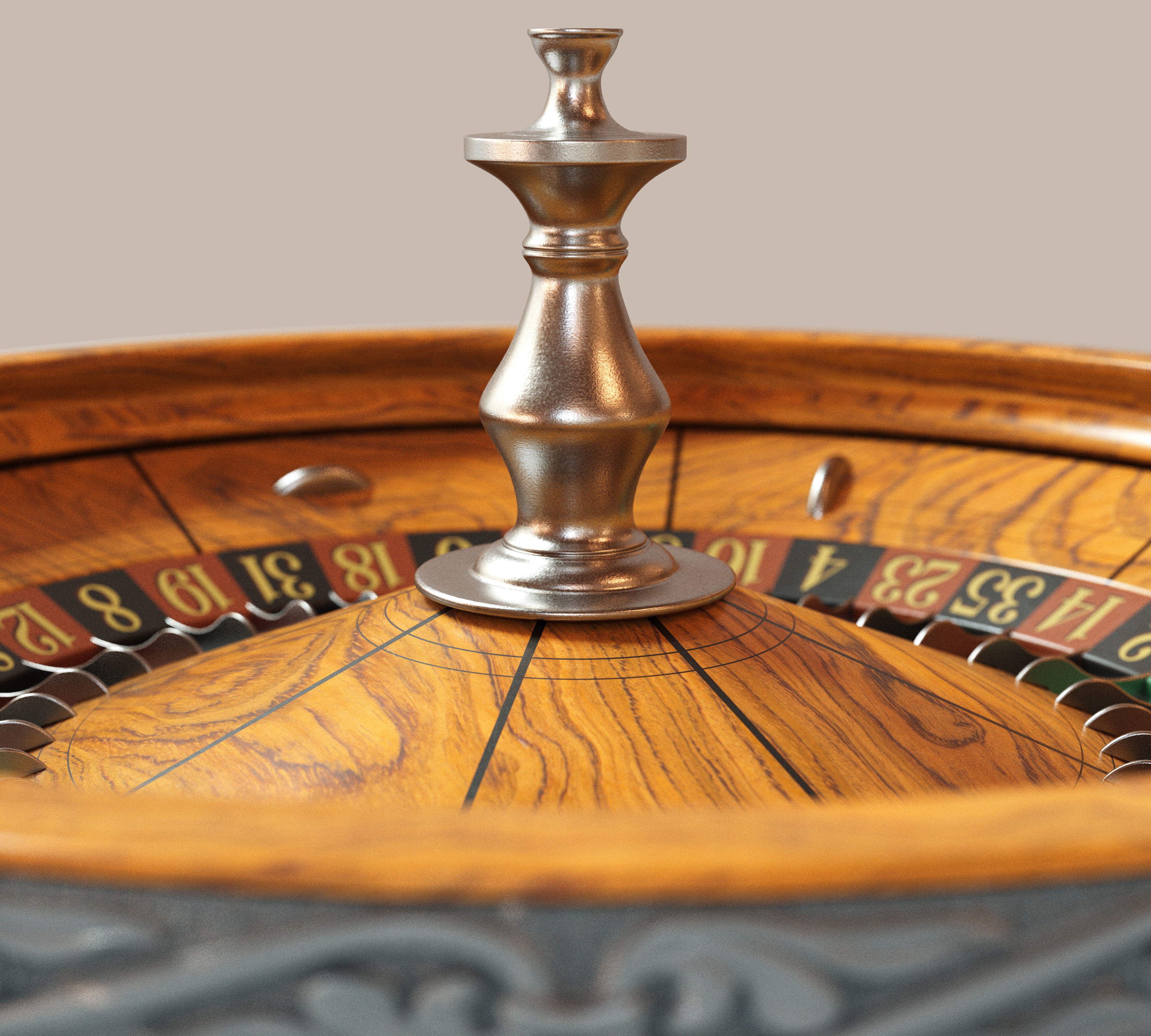 Vintage Roulette Wheel 3D model | CGTrader