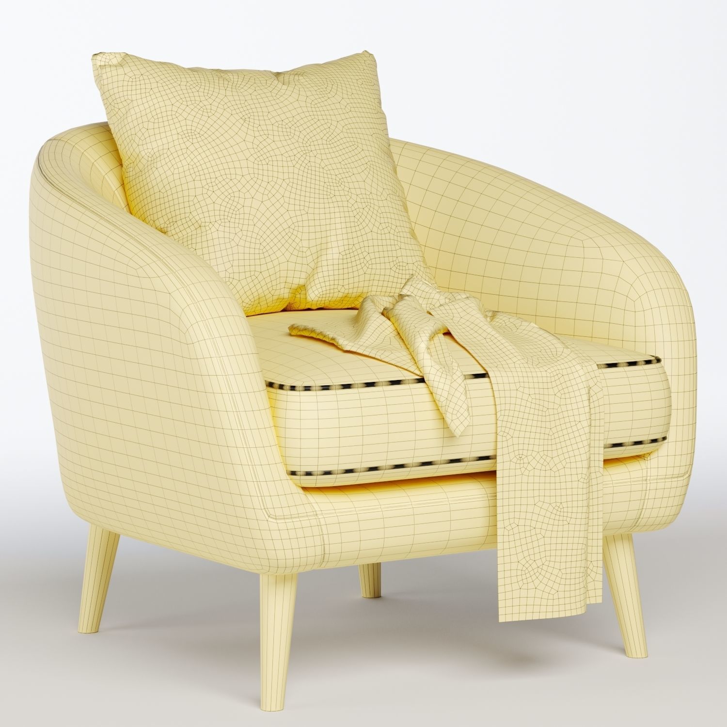 Modern Chair Stella 3D model | CGTrader