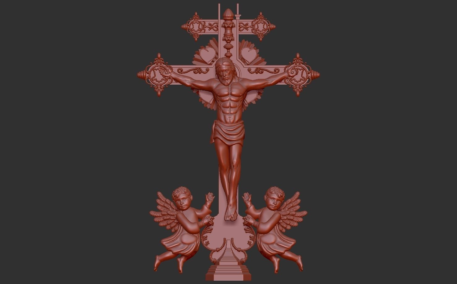 Jesus Cross 3D print model 3D print model 3D model 3D printable | CGTrader