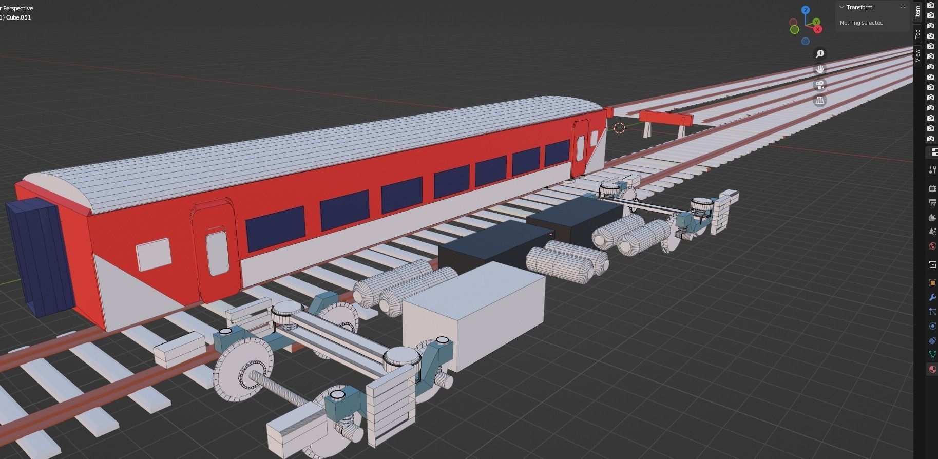 Indian LHB coach made in blender 3d Software free 3D model | CGTrader