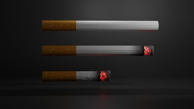 cigarette model 3D model | CGTrader