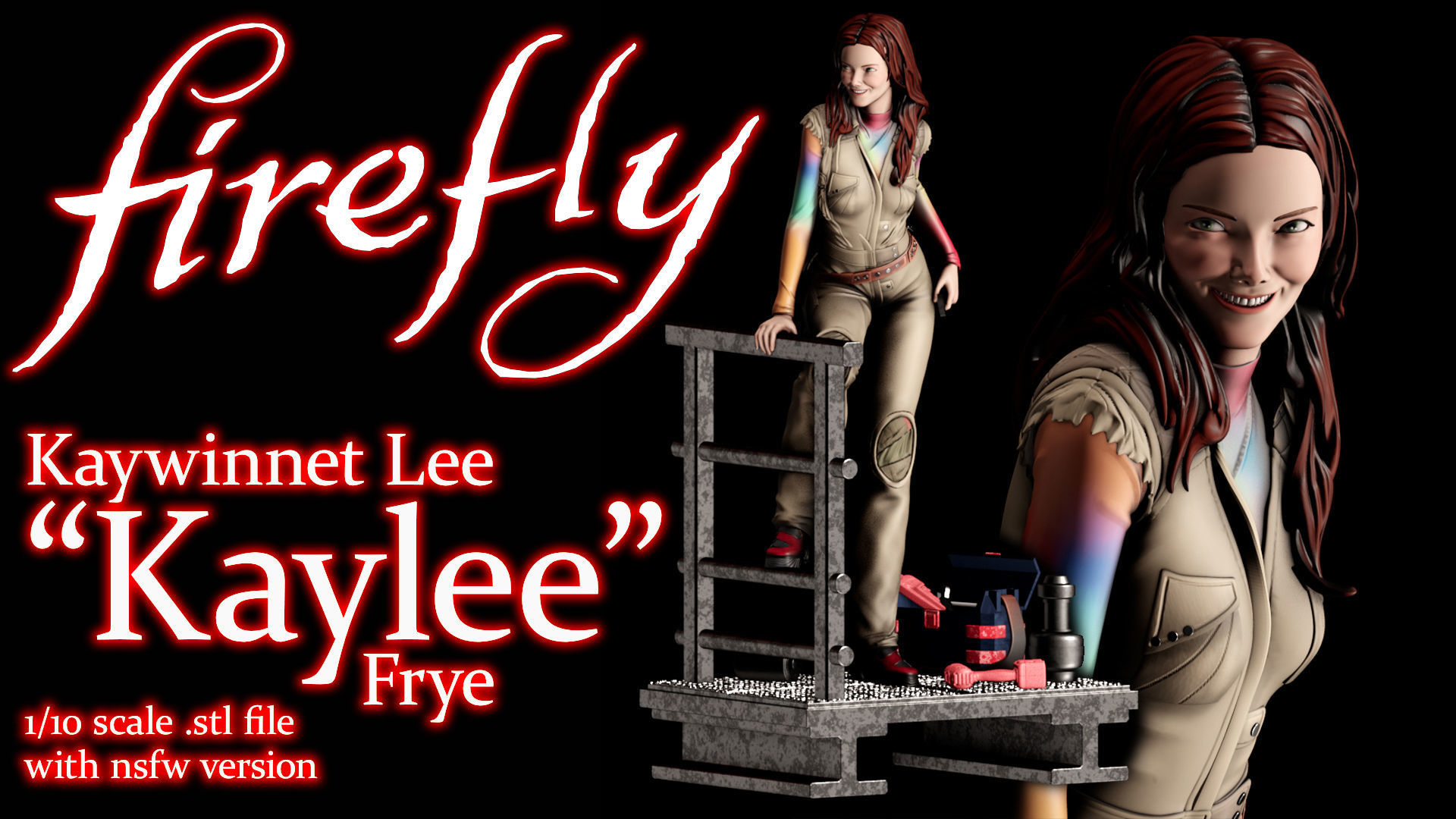 Kaywinnet Lee Kaylee Frye 1to10 Statue Stl File Nsfw 3d Model 3d