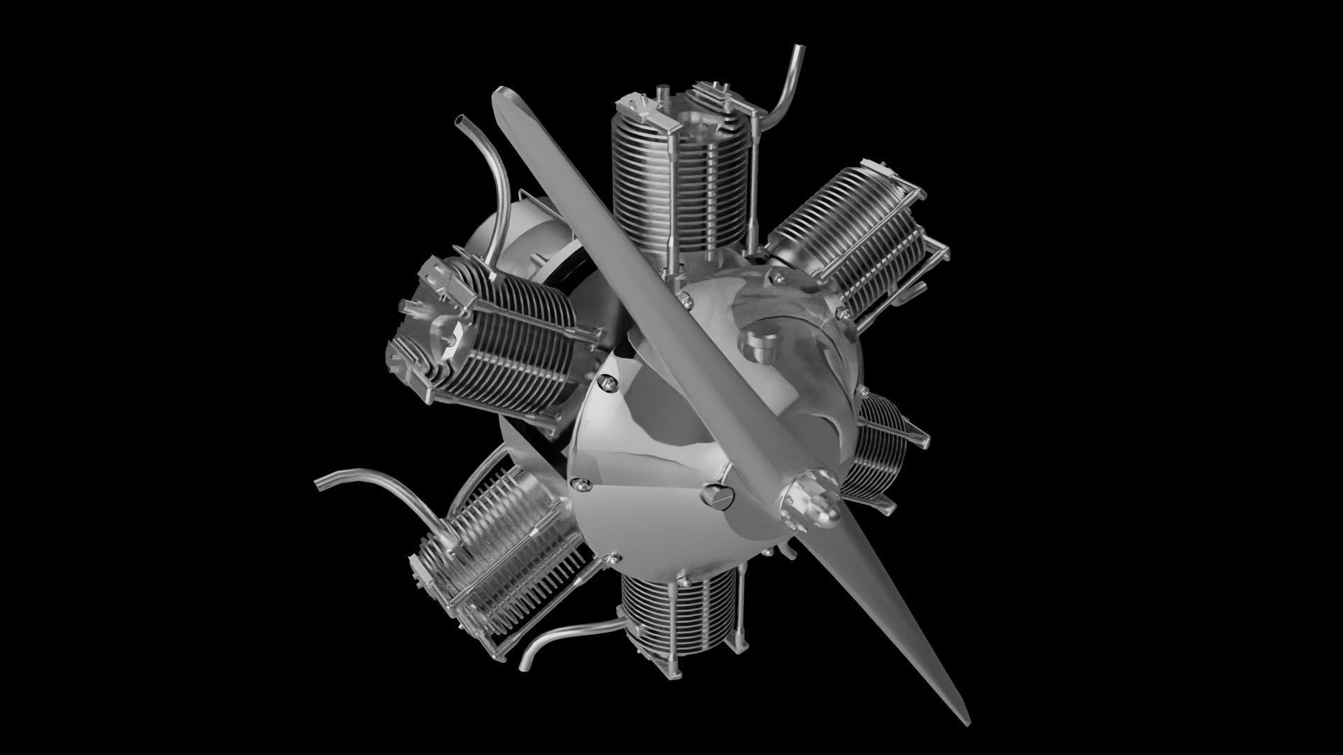 Inline six-cylinder engine 3D model | CGTrader
