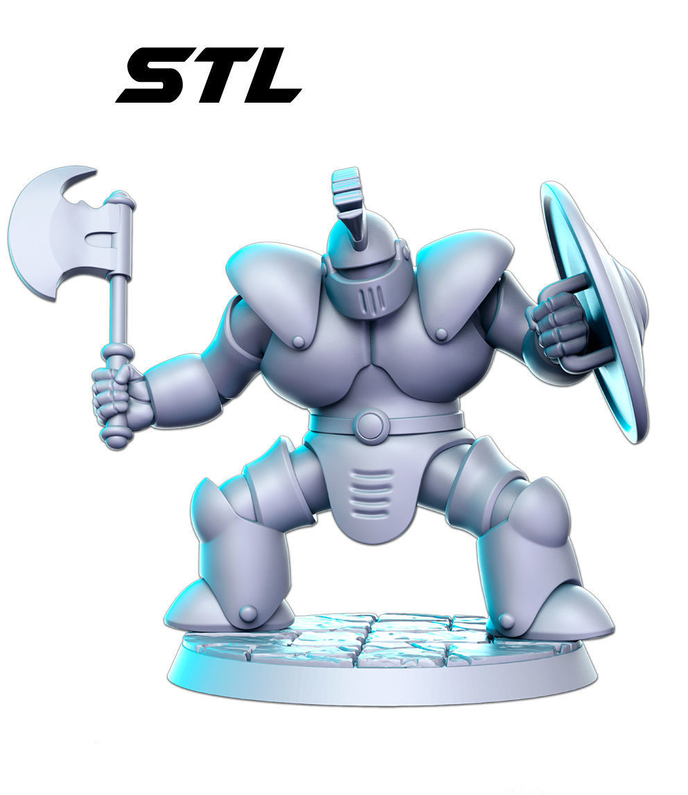 Knight Aberrant Dragon Quest Akira Toriyama 32mm Pre-supported 3D model ...