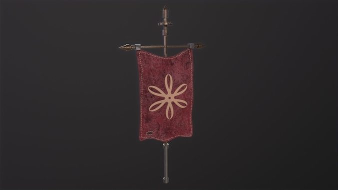 3D model Medieval Flag 3D Model VR / AR / low-poly | CGTrader