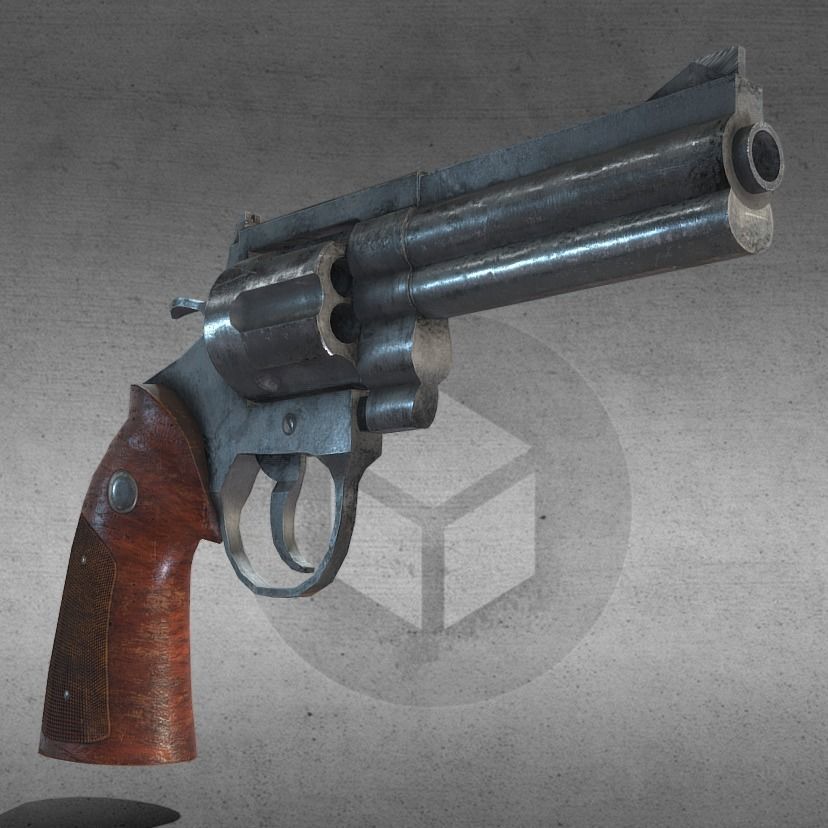 3D model Colt-Python Revolver FBX-2048px VR / AR / low-poly | CGTrader