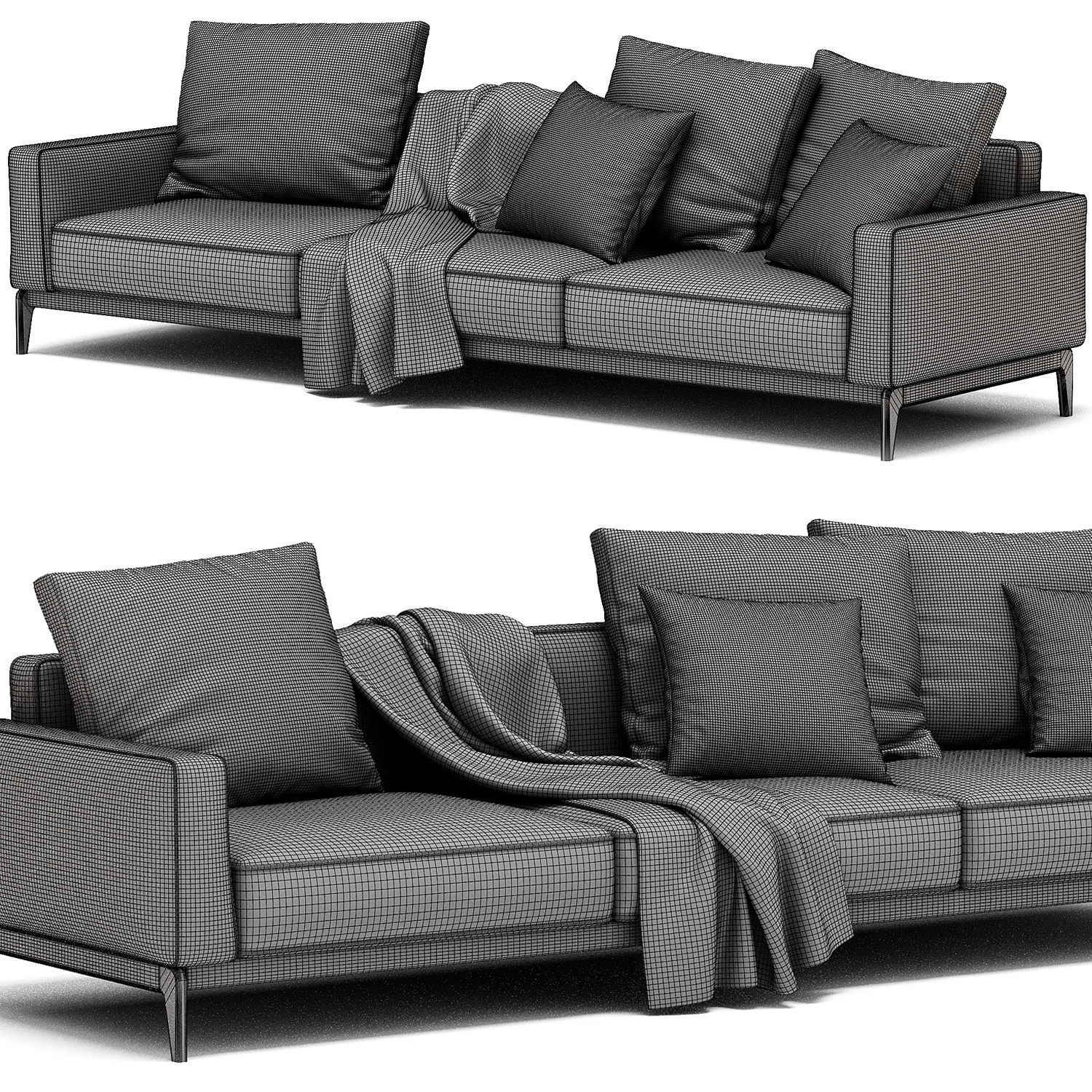 ROMEO COMPACT Sofa Flexform 3D model | CGTrader