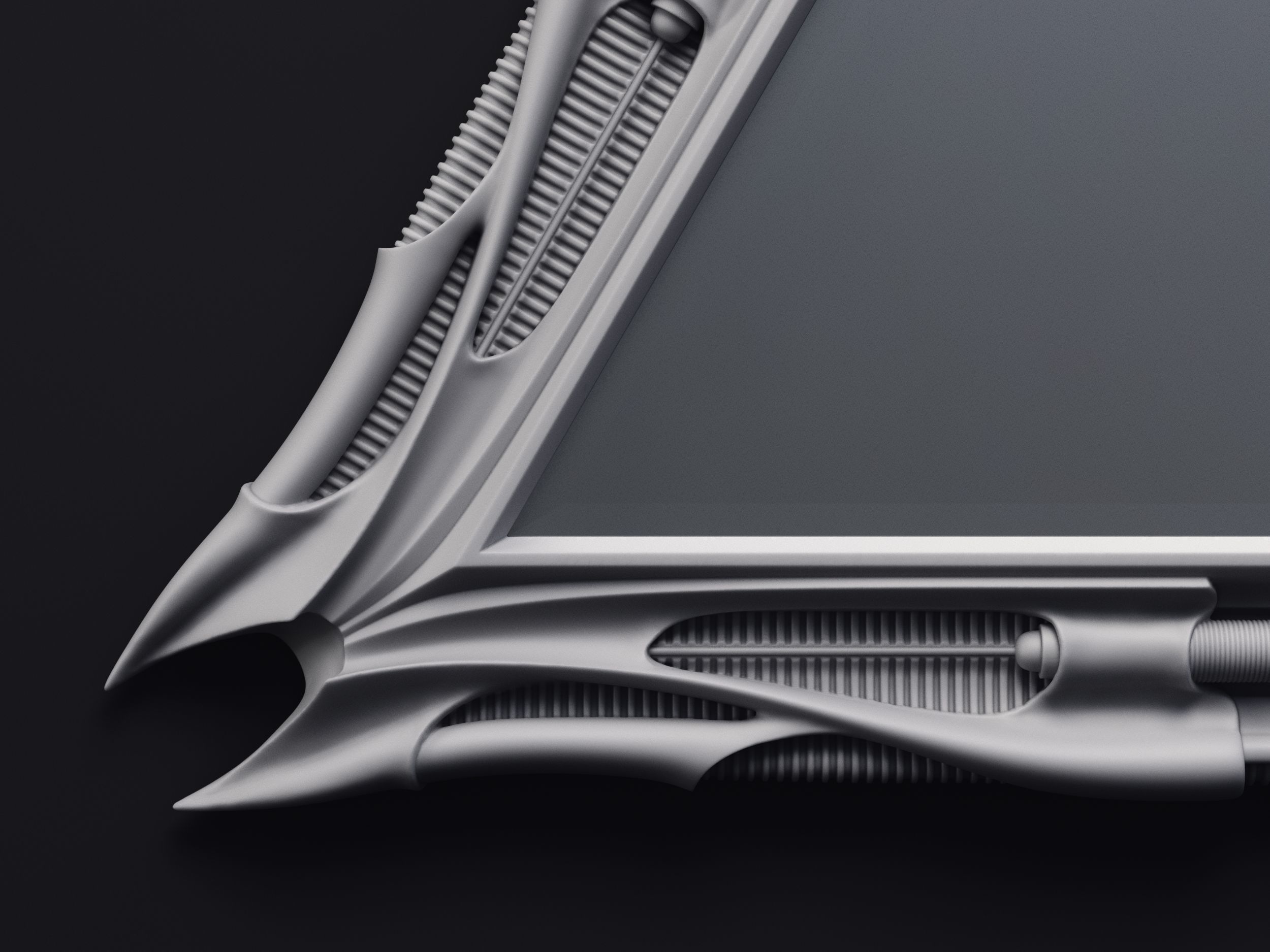 HR Giger Triangular Mirror Printable 3D Model 3D model 3D printable ...