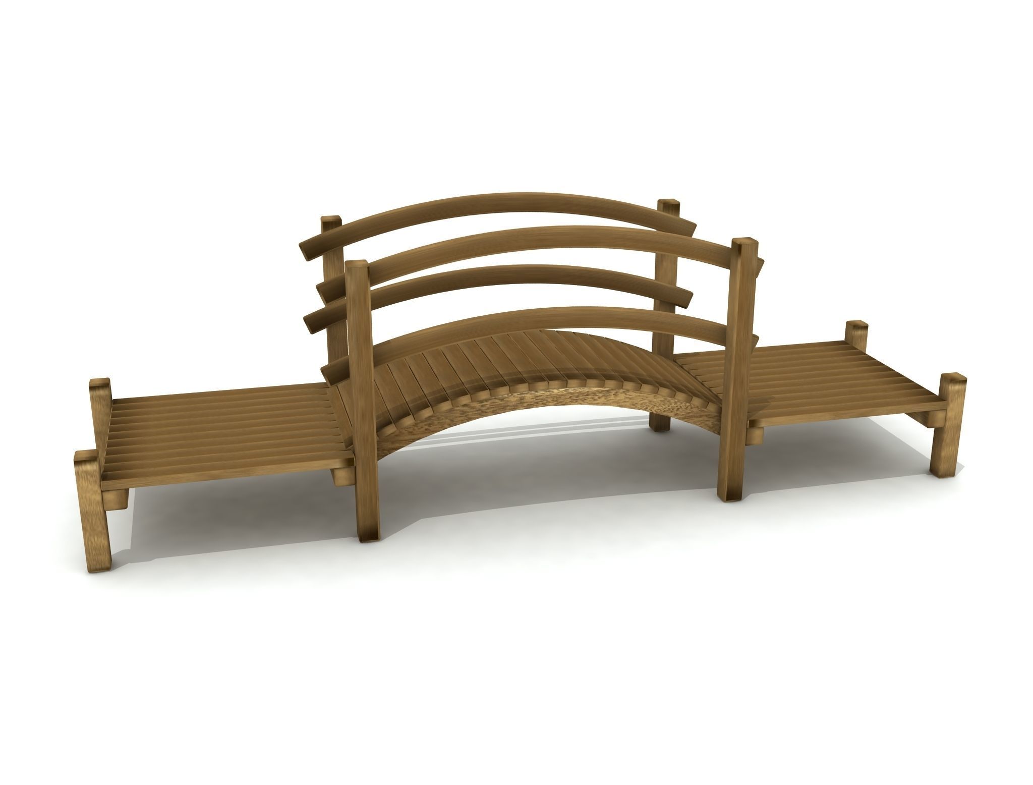 This is Kids Game Play Equipment 014 Wooden Bridge 3D model | CGTrader