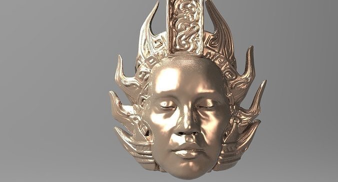 Aztec Crown statue 2 3D model | CGTrader