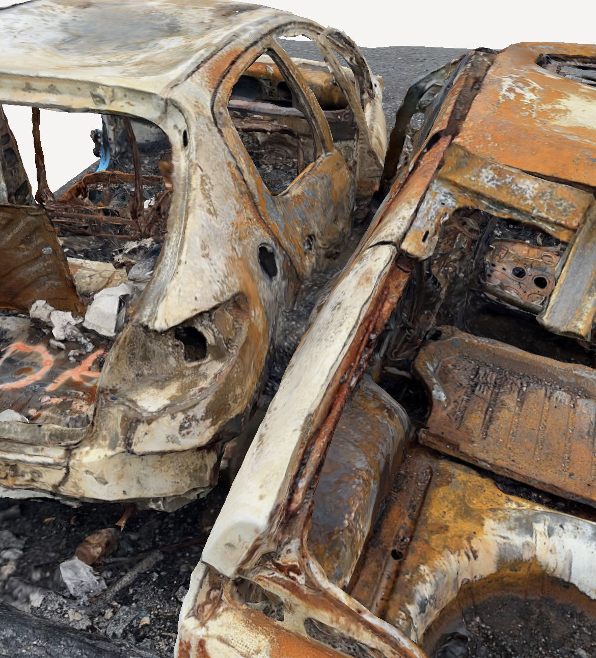 Burned Cars 3D model 3D printable | CGTrader