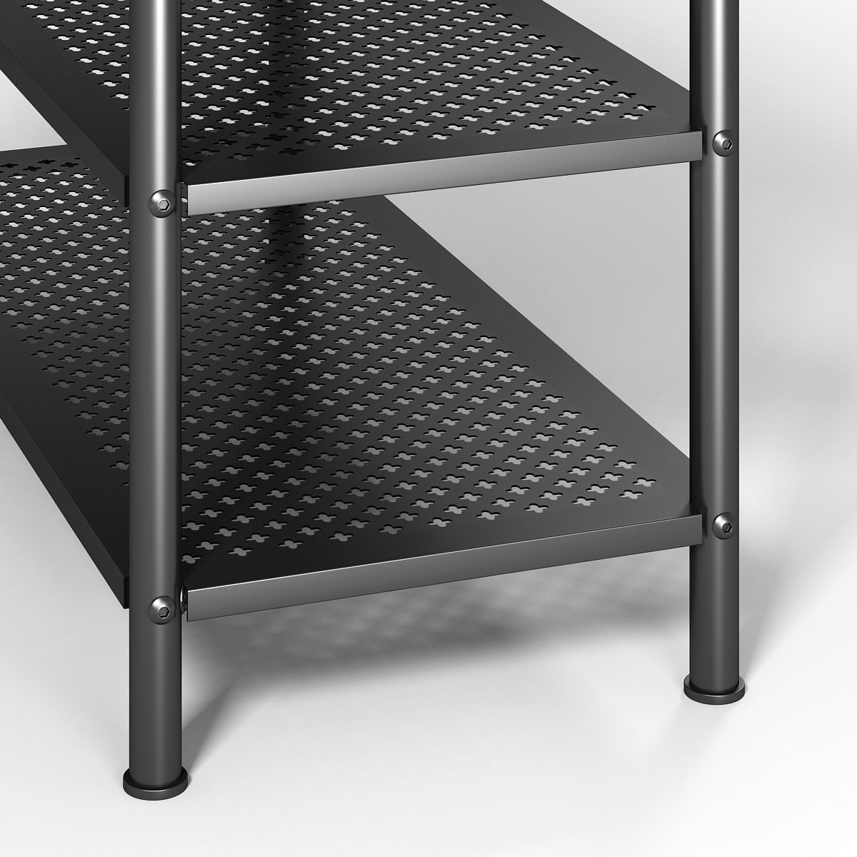 IKEA PINNIG black Bench with shoe storage 3D model | CGTrader