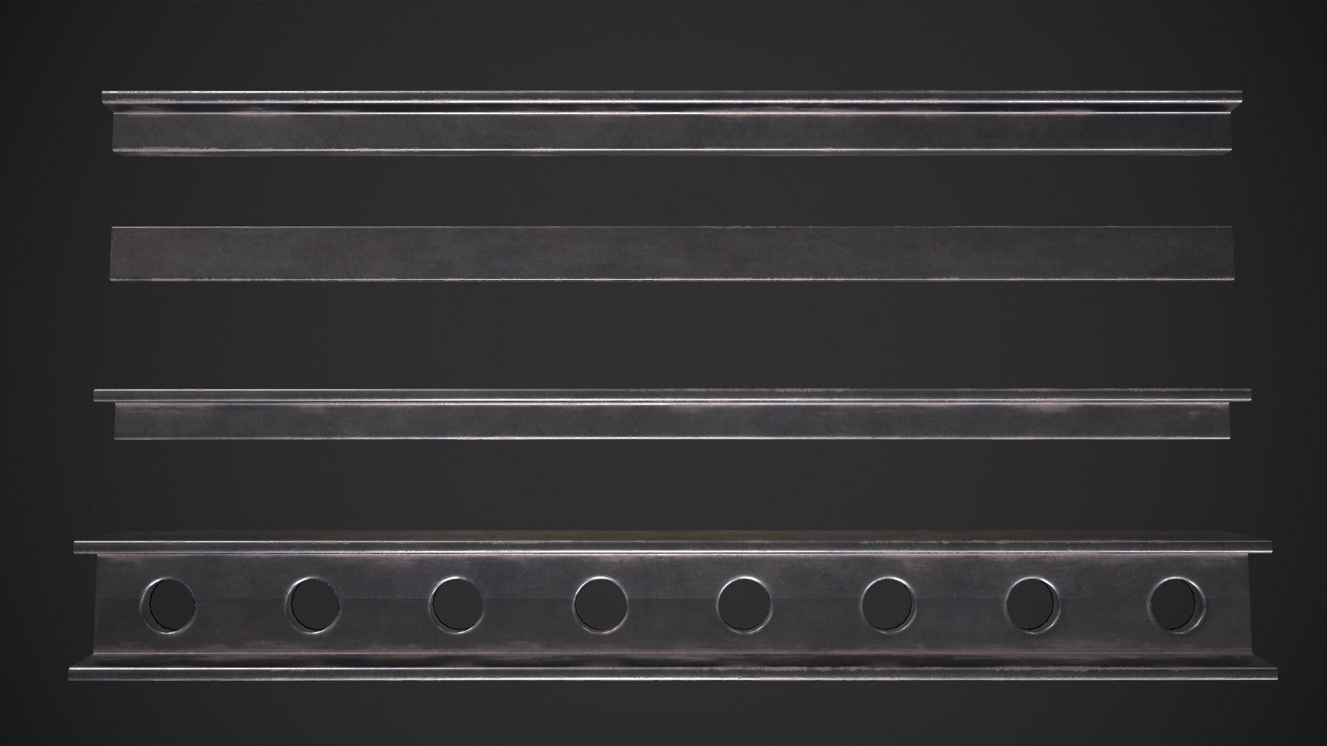 3D model Generic Steel Beams VR / AR / low-poly | CGTrader