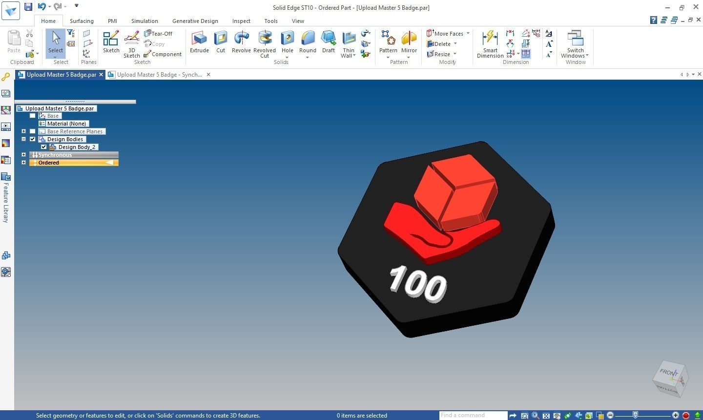 Upload Master 5 Badge free 3D model | CGTrader