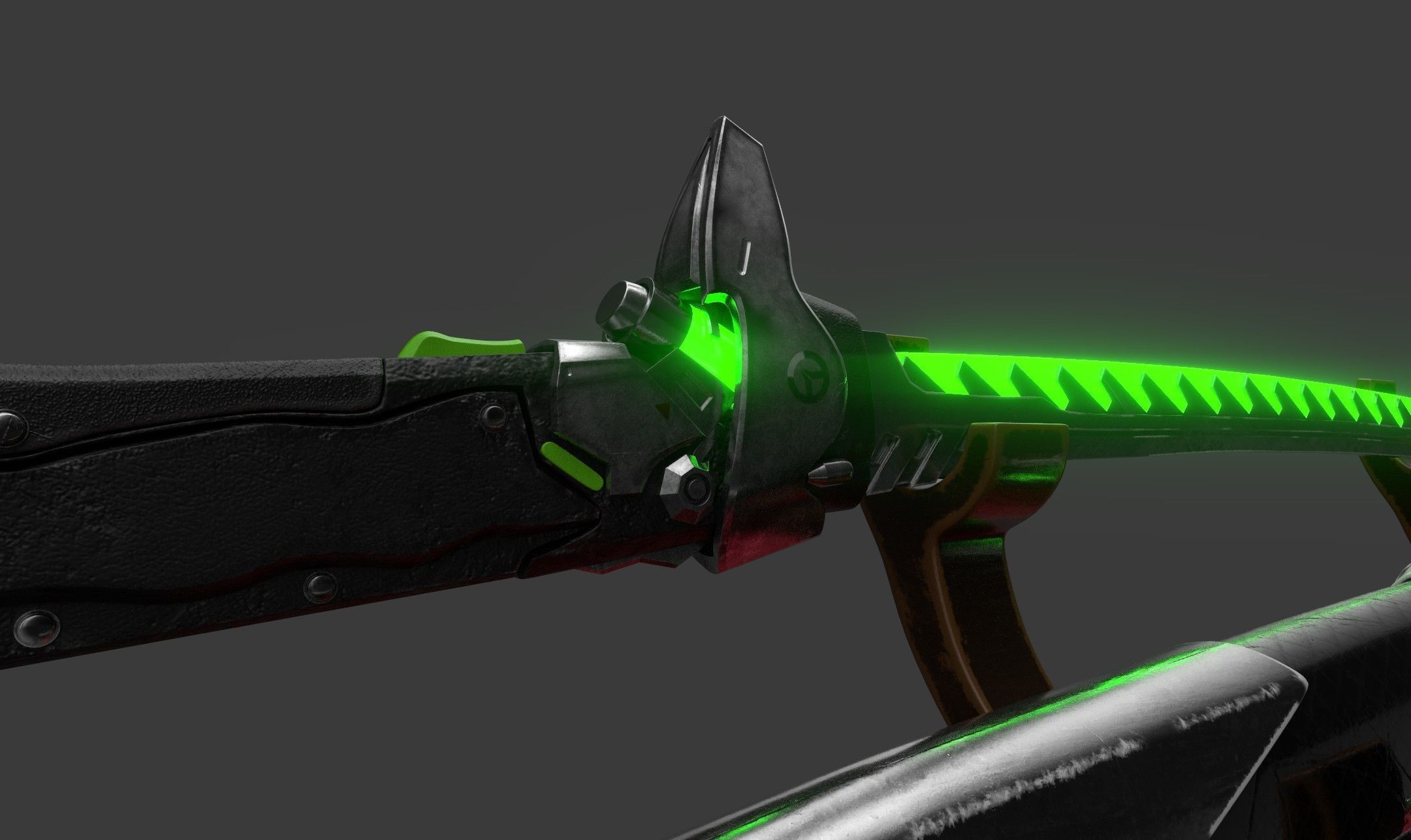 Overwatch Genji DragonBlade and Shurikens 3D model | CGTrader