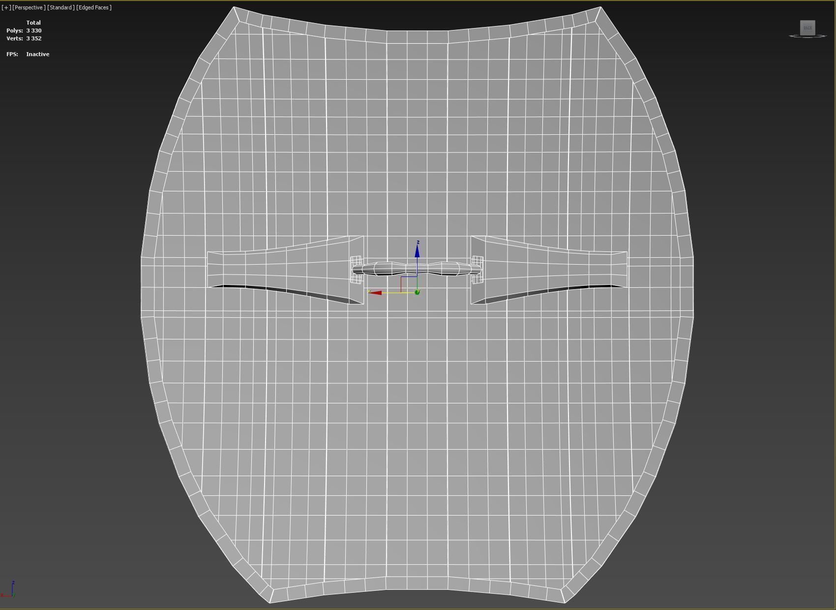 3D model Slavic hybrid shield-painted yellow with God symbol VR / AR ...