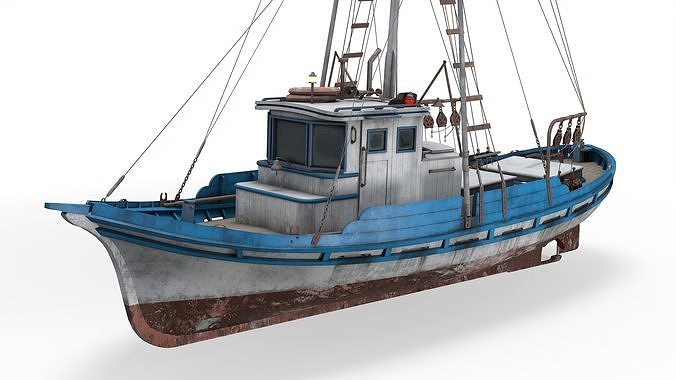 Monterey Clipper Fishing Boat 3D model | CGTrader