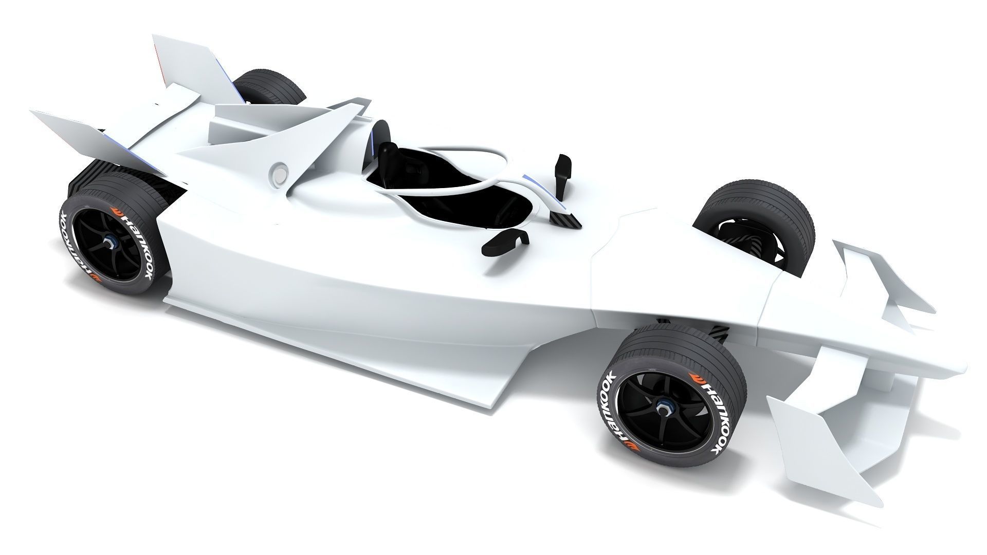 Gen3 Formula E Race Car Season 2022 - 2023 white 3D model | CGTrader