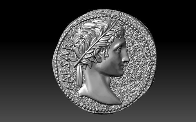 CAESAR COIN 3D print model 3D model 3D printable | CGTrader