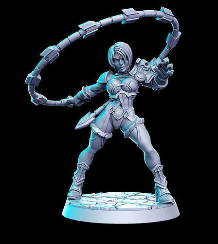 Ivy Soul Calibur Blade PS game 32mm Pre-supported 3D model 3D printable ...