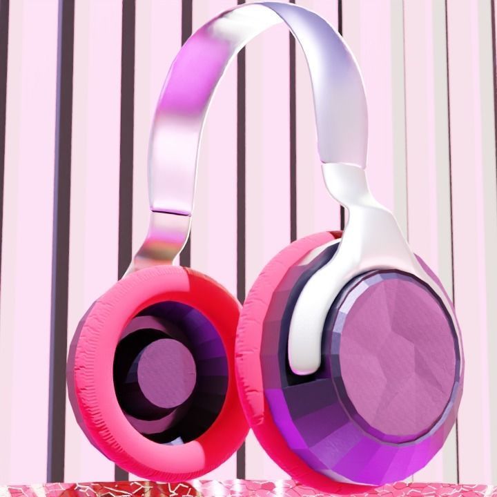 3D model 3d Headphone Product Full Animated Scene Blender VR / AR / low ...