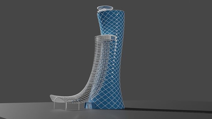 Abu Dhabi Capital Gate 3D model | CGTrader