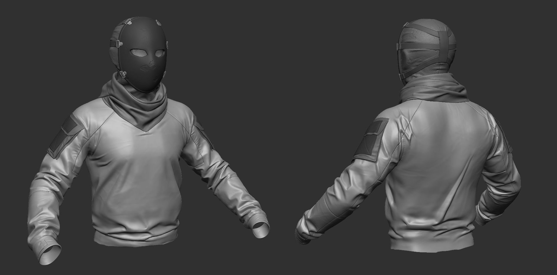 military clothing 3D model | CGTrader