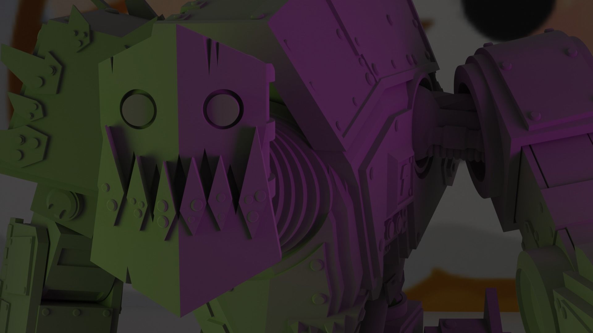 HAPPY ORK MECH 3D model 3D printable | CGTrader