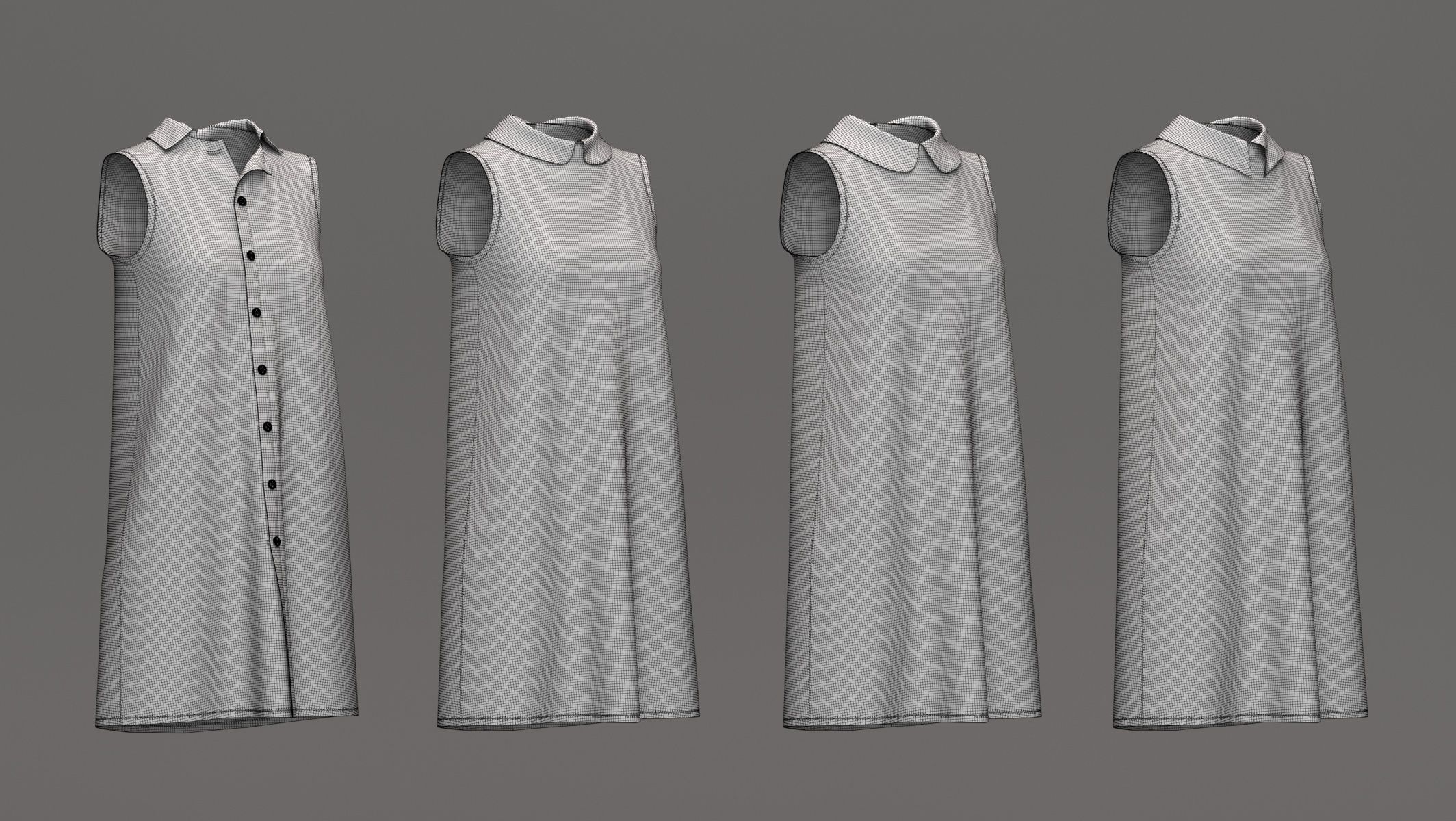 Pack of 12 different Collars 3D model | CGTrader