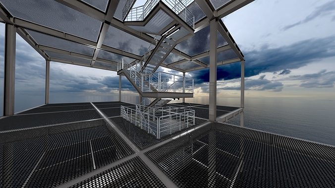 Modular Expandable Metallic Structure 3D model | CGTrader