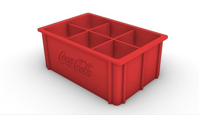 COCA-COLA BOX MINI BOTTLES 90S 3D model 3D printable | CGTrader
