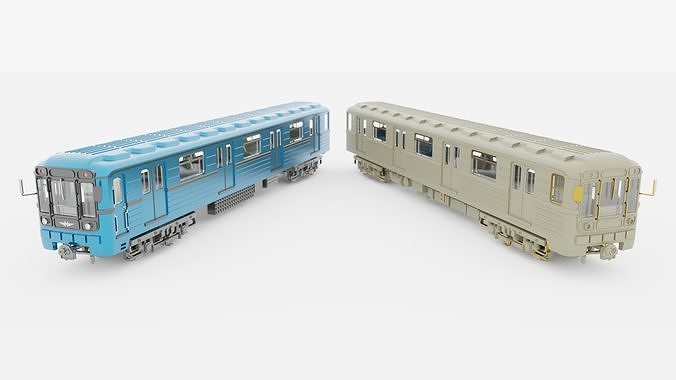 Metrovagonmash 81-717 wagon of the Budapest Metro in scale TT 3D model ...